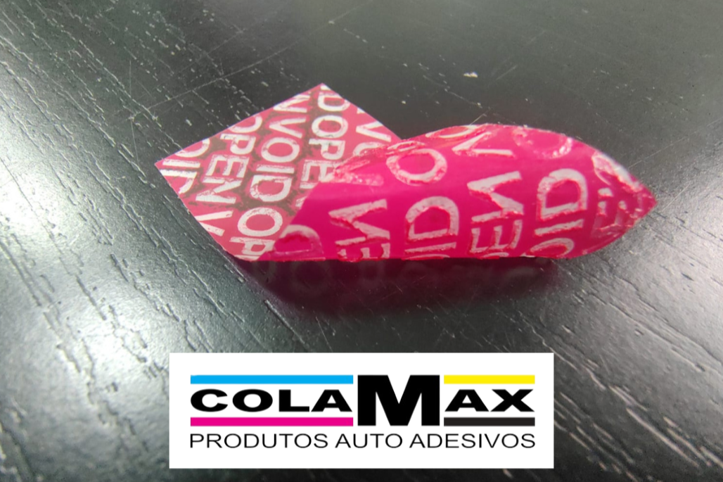 ColaMax - Subprodutos - Etiqueta Adesiva de Segurança Anti-Click